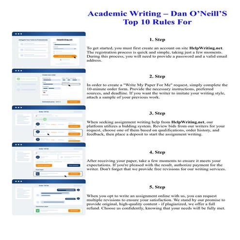 Academic Writing Dan ONeillS Top 10 Rules For | PDF