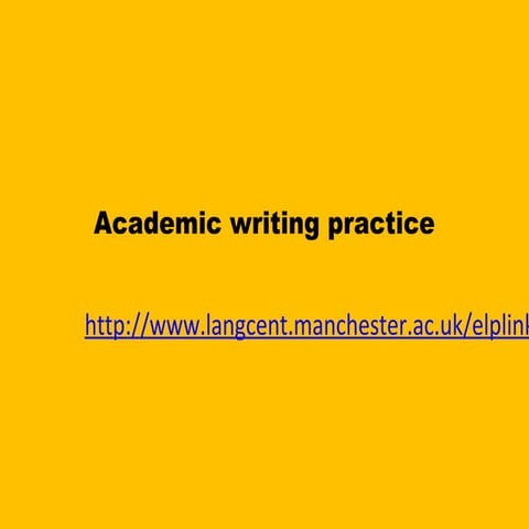 Academic writing practice | PPT | Educational Assessment | Education