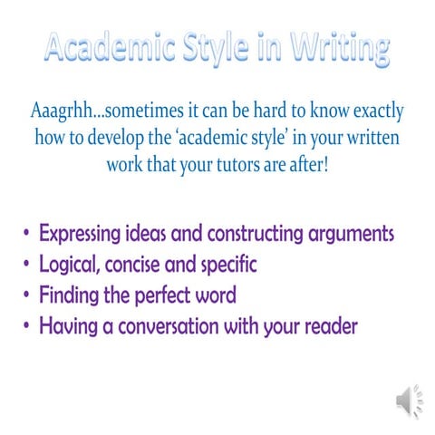 Academic writing samples narration update | PPT
