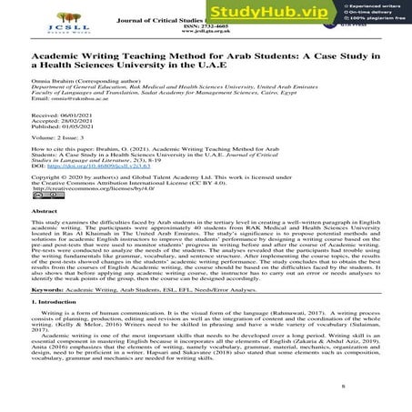 Academic Writing Difficulties | PDF