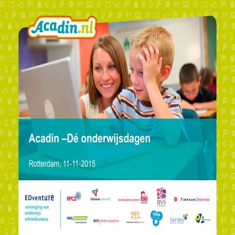 Acadin - voor talenten in uw klas! | PPT | Education