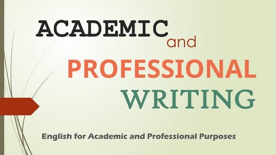 Professional and-academic-writing | PPTX