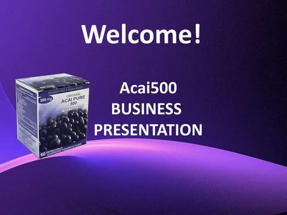 Acai proposal | PDF | Healthy Cooking and Eating | Food & Drink