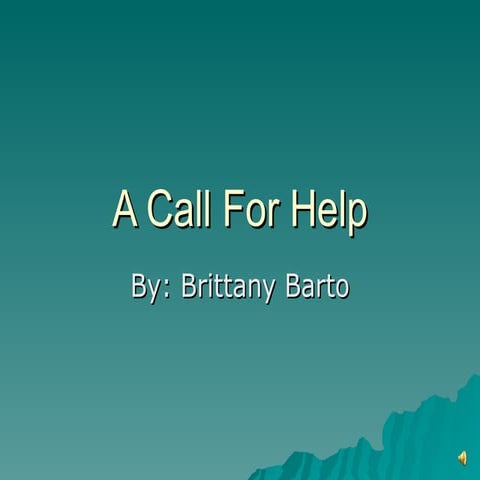 A call for help | PPT