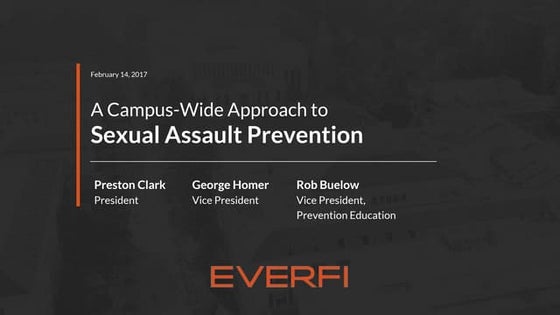 Sexual assault prevention & education | PPT