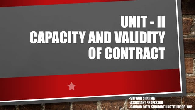 CAPACITY TO CONTRACT-BUSINESS LAW MINOR.pptx