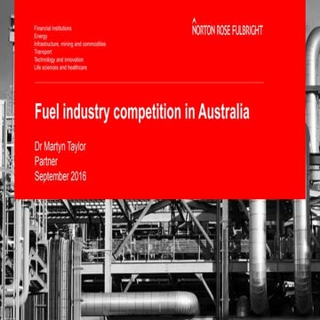 Fuel industry competition in Australia | PPT