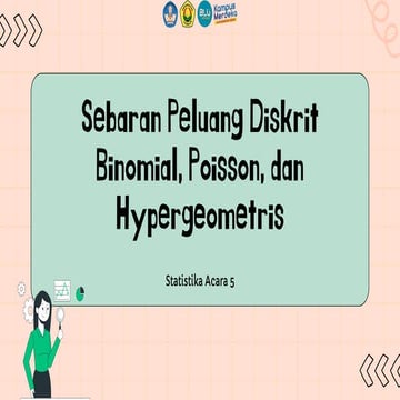 sebaran peluang diskrit binomial, oisson, dan hypergeometric | PDF