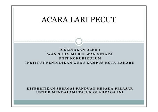 Lari Pecut | PPT