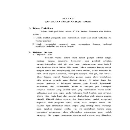 Acara v zat warna | DOCX