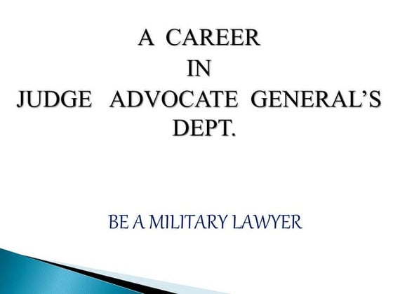 Common Cases Handled by JAG Military Lawyers in Military Courts | PDF
