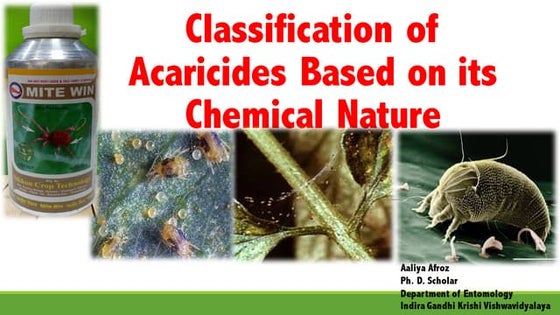 CLASSIFICATION OF INSECTICIDES AND THEIR MODE OF ACTION | PPT