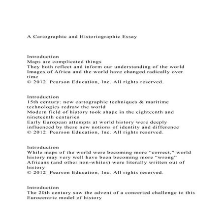 Hostory of cartography or maps | PPT
