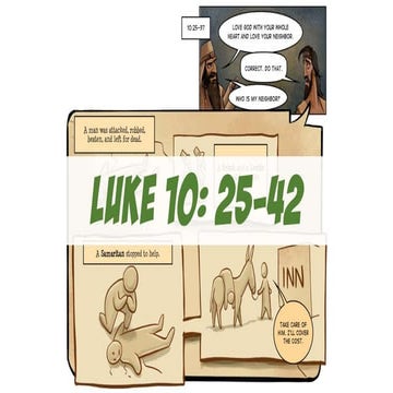 A Cartoonist's Guide to Luke 10:25-42 | The Good Samaritan | PPTX ...