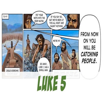 A Cartoonist's Guide to Luke 5:1-39 | PPTX