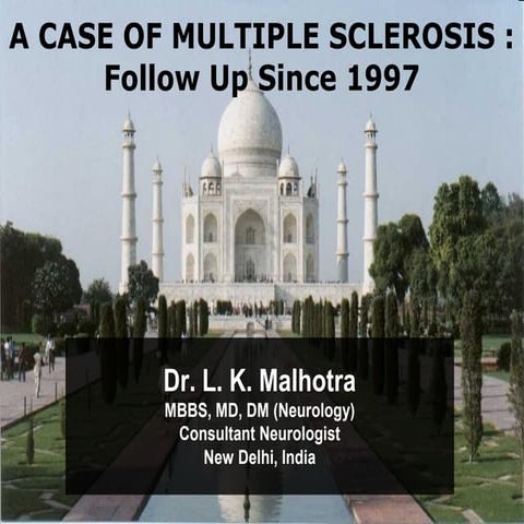 A case of multiple sclerosis final! website (2) | PPT