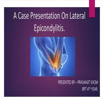 Physiotherapy Case presentation | PPTX