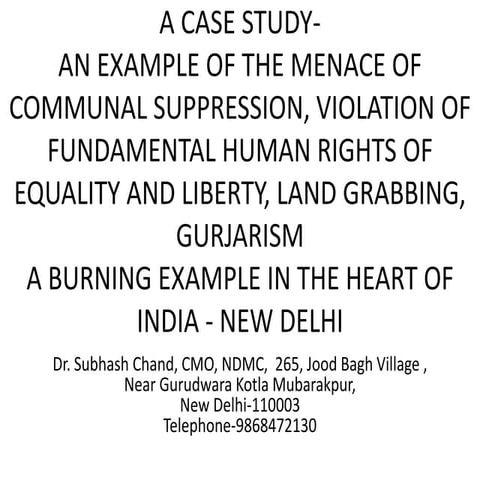 A case study violation fund right | PPT