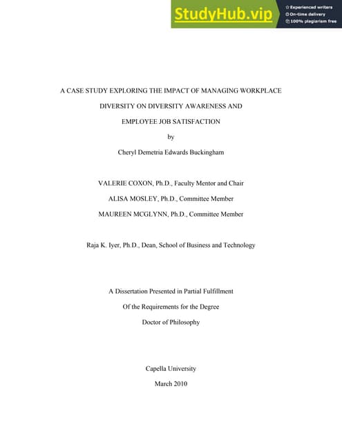 Work Problem - Managing Diversity | PPT