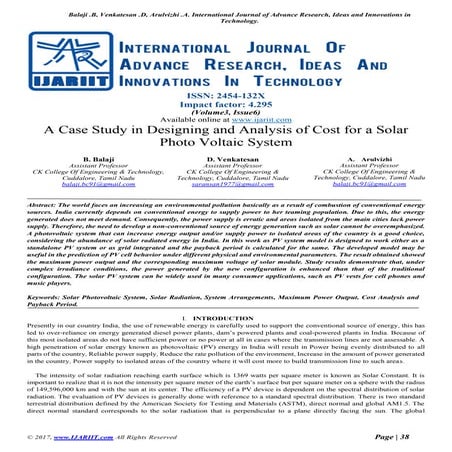 solar photovoltaic system | PPTX