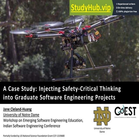 A Case Study Injecting Safety-Critical Thinking Into Graduate Software ...