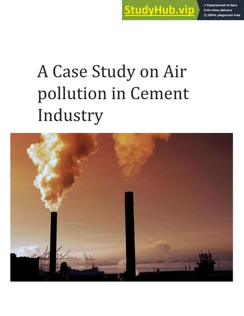 Cement industry and its environmental impacts | PPTX | Indoor ...