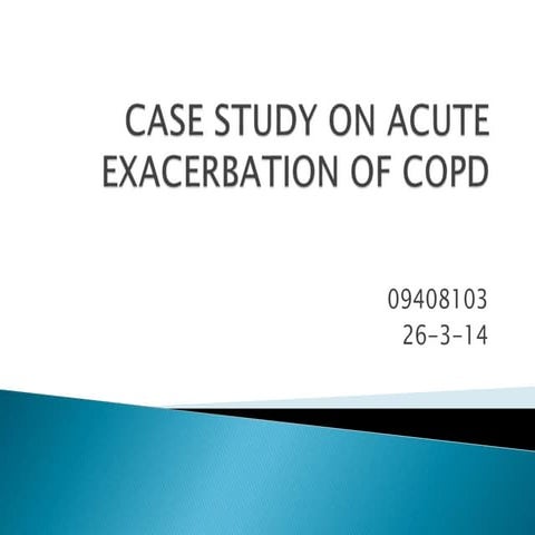 A case study on copd | PPTX