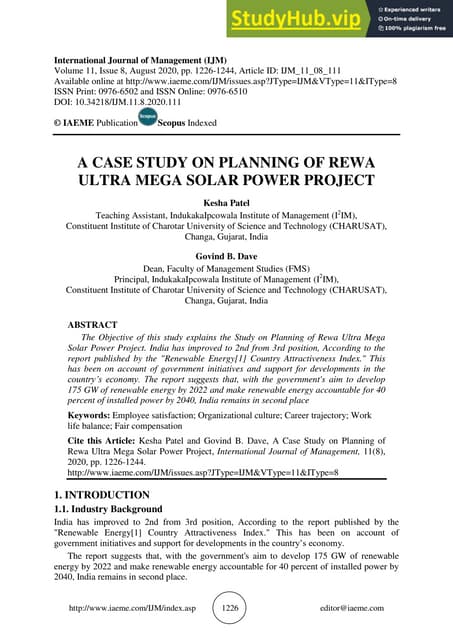 Phases of Construction - Solar Project | PDF