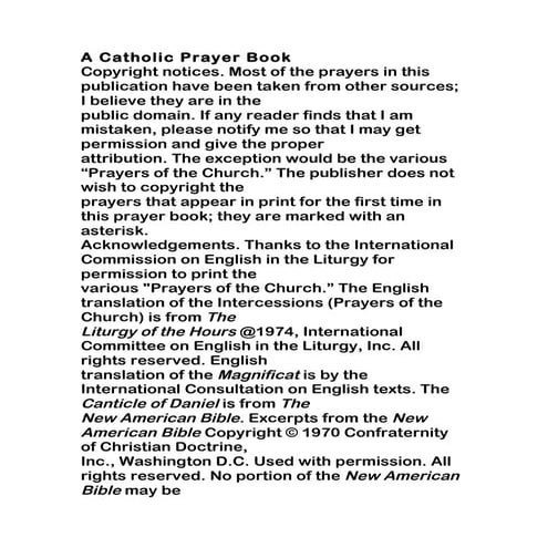 A catholic prayer book | PDF