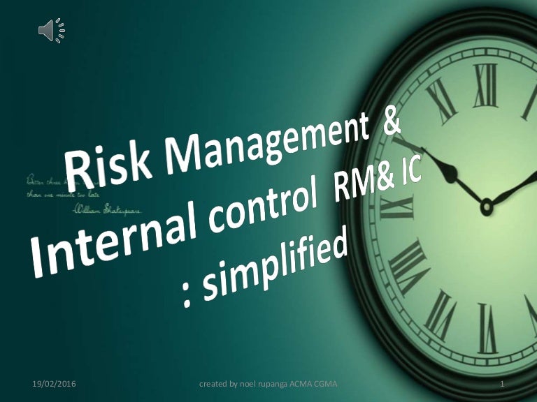Risk management and internal control simplified powerpoint