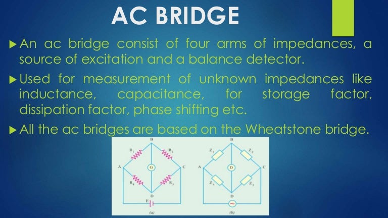 [Blog Article] AC BRIDGES AND THEIR APPLICATIONS in Electrical and ...