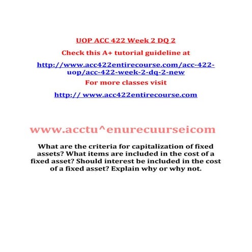 Uop acc-422-week-4-wiley plus-assignment | PPT