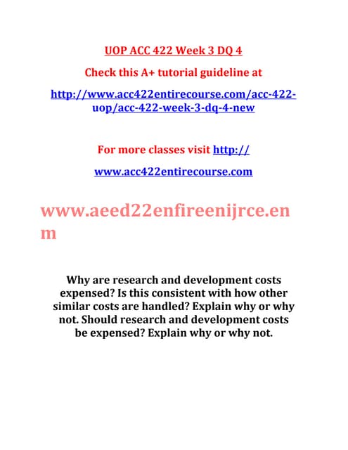 Acc 422-week-1-summary | PPT