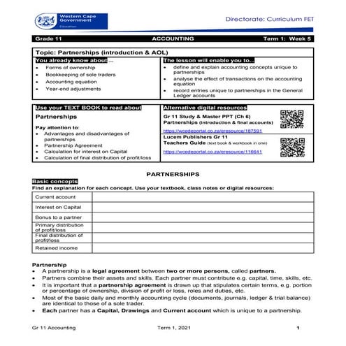 Acc 2021 Gr 11 T1 Week 5 PS intro ENG.pdf | Stocks and Bonds | Personal ...