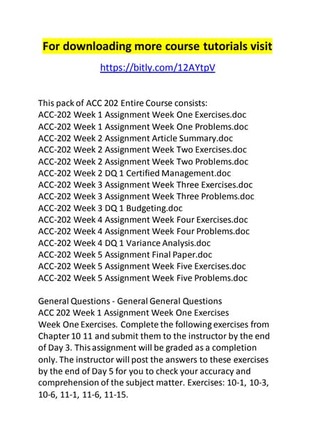 Acc 306 entire course | PDF