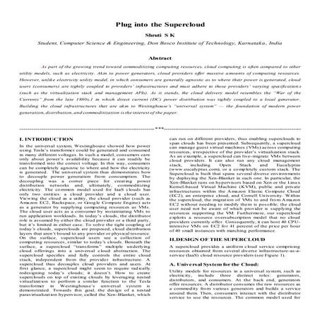 Plug into the Super Cloud | PDF