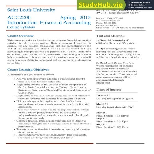 Csec principles of accounts syllabus | PDF