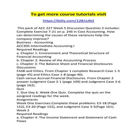 Acc 306 entire course | DOCX