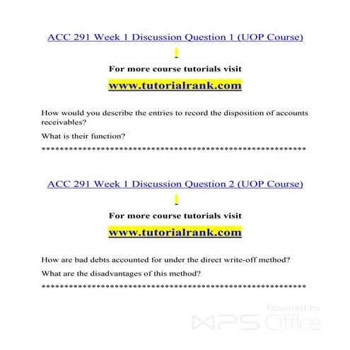 Acc 291 Teaching Effectively--tutorialrank.com