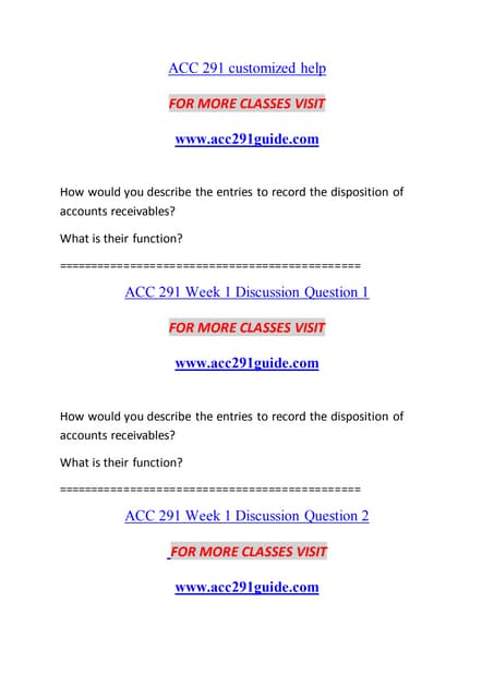 Acc 291 Entire Course | DOCX | Stocks and Bonds | Personal Investing