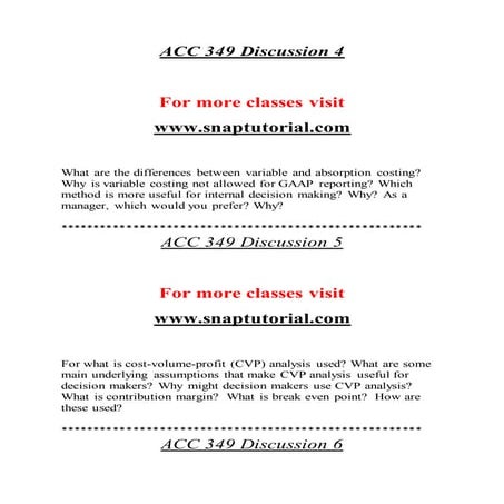 ACC 349 Education Organization / snaptutorial.com