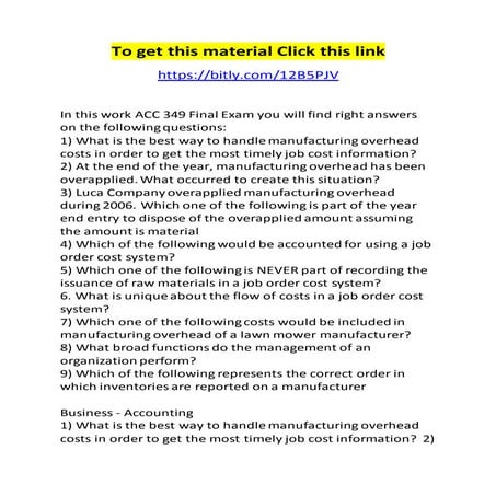 Acc 349 final exam | PDF