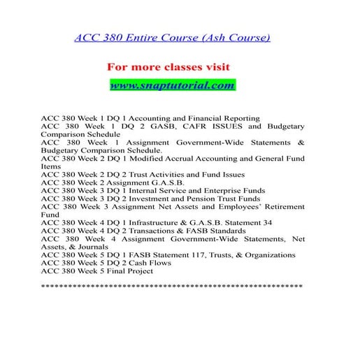 Acc 380 Effective Communication-snaptutorial.com