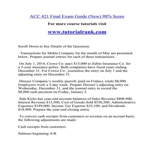 Acc 421 Teaching Effectively--tutorialrank.com | Business Accounting & Finance | Business