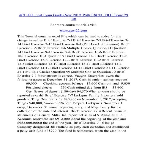 ACC 422 Become Exceptional--acc422.com