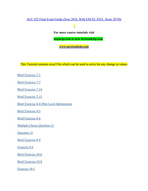 Stayer acc 560 week 10 homework chapter 14 | PDF