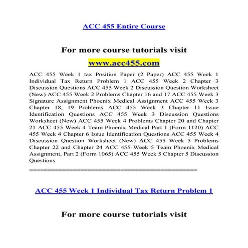 Acc 456 Education Organization -- snaptutorial.com