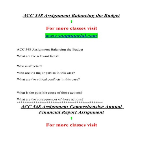 Acc 548 Enhance teaching-snaptutorial.com