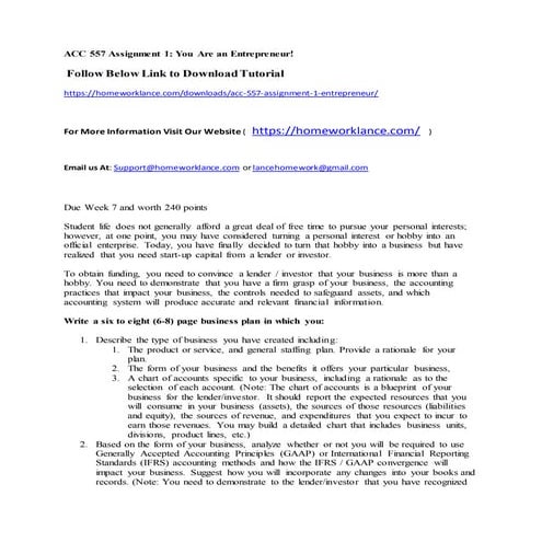 Acc 556 assignment 1 financial analysis | DOCX