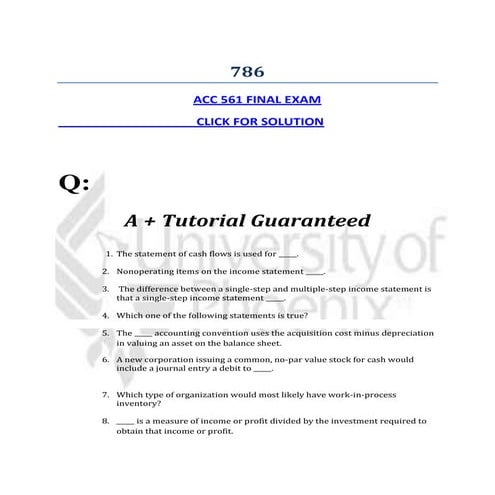 Financial accounting and analysis (5) | DOCX